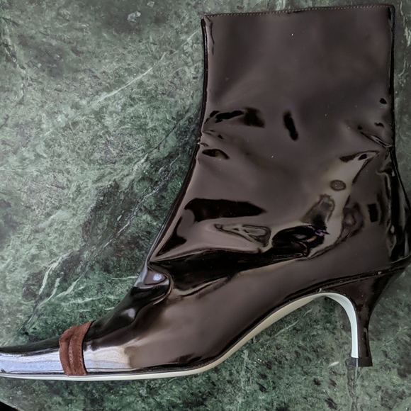 Cynthia Rowley | Shoes | New Cynthia Rowley Patent Brown Leather Boots ...
